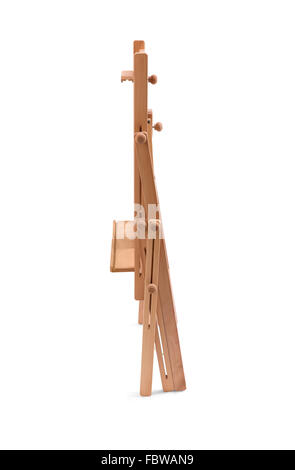 Assembled wooden easel isolated on white Stock Photo - Alamy