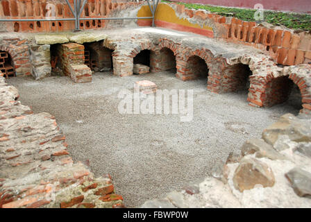 Hypocaust, ancient Roman system of underfloor heating in the Roman ...