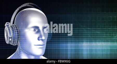 Sound Bites or Bytes with Man on Equalizer Background Stock Photo - Alamy