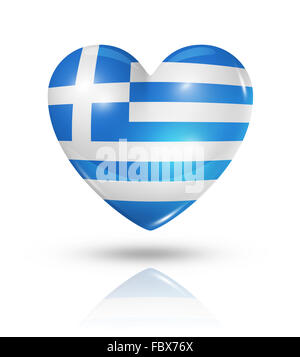 Greece flag love heart concept with the Greek flag in a heart shape ...