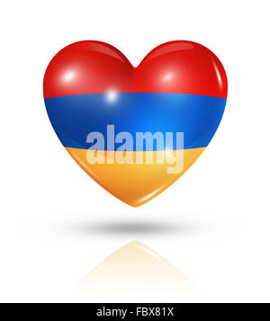 Heart shape of Armenian insignia isolated on white Stock Photo - Alamy