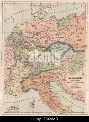 Map of The Holy Roman Empire under the Hohenstaufen dynasty, 1138 ...