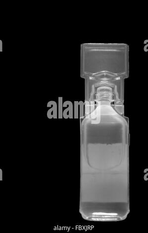 close up saline solution isolated on white background with clipping ...