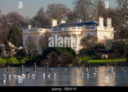 the Holme by boating lake in The Regent's Park London England UK Stock ...