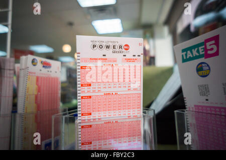 Powerball lottery tickets are seen Wednesday, Dec. 17, 2025, in ...