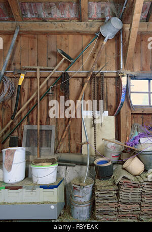 old and dirty farming tools Stock Photo - Alamy