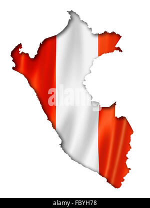 Outline map and flag of Peru Stock Photo - Alamy