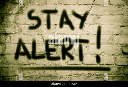 Stay Alert Concept Stock Photo - Alamy