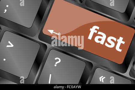 fast button on the computer keyboard key Stock Photo - Alamy