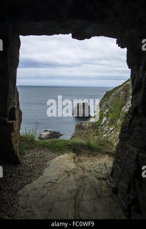 'Window in the Rock' Sark island Channel islands Stock Photo - Alamy