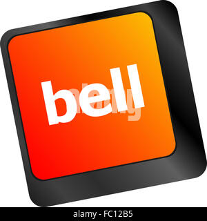 bell word on computer pc keyboard key Stock Photo - Alamy