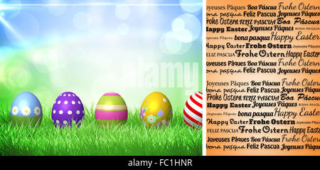Composite image of happy easter in different languages Stock Photo - Alamy