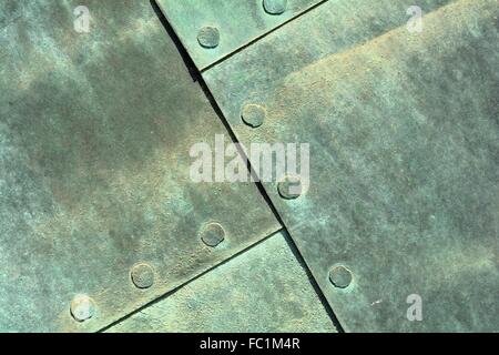 weathered copper sheet Stock Photo - Alamy