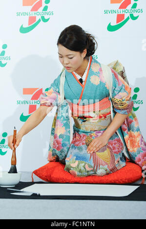 Japanese ski jumper Sara Takanashi (far L) poses for a selfie with ...
