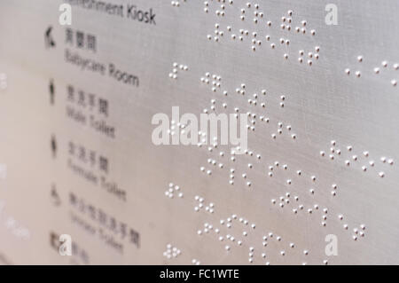 Braille reading bumps Stock Photo - Alamy