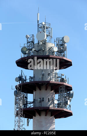 Mobile phones relay station Stock Photo - Alamy