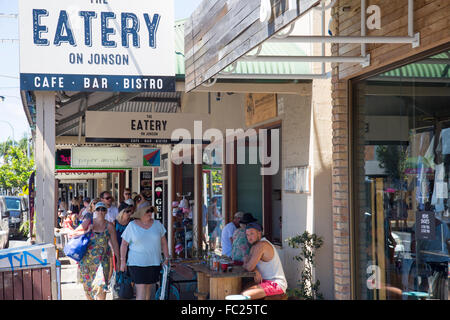 Byron bay town centre and high street shops and stores, New South Wales ...
