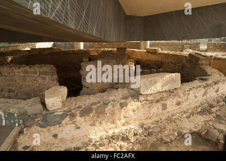 The modern Church of Saint Peter House in Capernaum built on top the ...