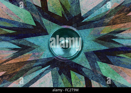 Music speaker explosion Stock Photo - Alamy