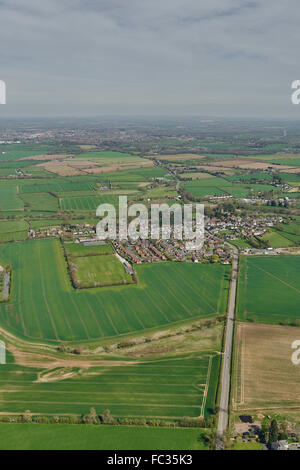 An aerial view of the Warwickshire village of Wolvey and surrounding ...