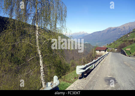 Highway Bridge in the Swiss Alps Stock Photo - Alamy
