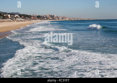 Montgat' s Beach, near Barcelona, Spain Stock Photo - Alamy
