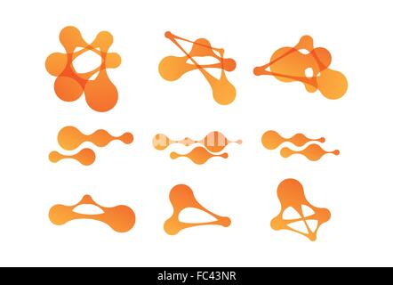 Molecule physics icons set 9 vector Stock Vector Image & Art - Alamy