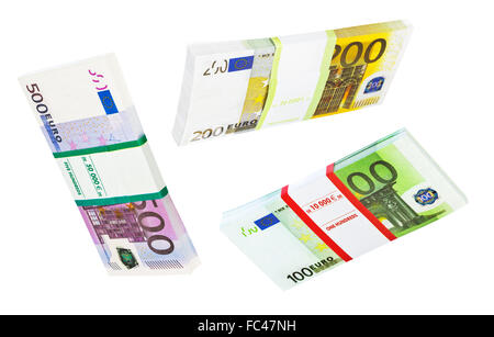 Money packs set Stock Photo - Alamy