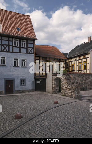 Old town centre of Neustadt at the Orla river Stock Photo - Alamy