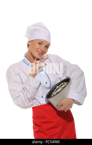 woman trying cooked dinner Stock Photo - Alamy