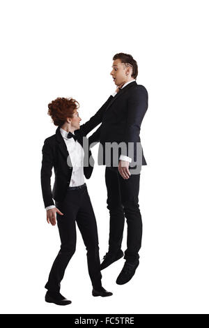 lady boss and subordinate man Stock Photo - Alamy