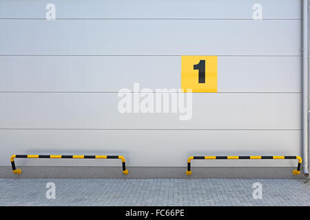 Number One Sign at Warehouse Building Stock Photo - Alamy