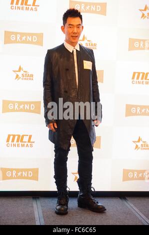 Hongkong, China. 20th Jan, 2016. Richie Ren and Sammi Cheng attend the ...