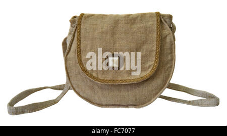 Handmade flax handbag Stock Photo - Alamy