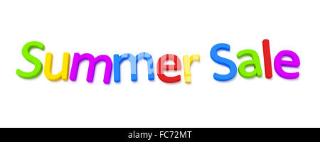 Summer Sale 3D Illustration Stock Photo - Alamy