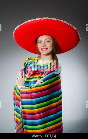 Pretty Hispanic Girl with Hat Studio Portrait Stock Photo - Alamy