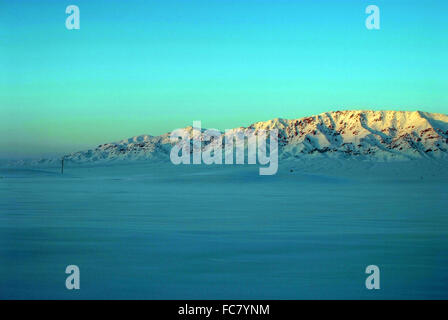 Xinjiang Aletai snow scenery Stock Photo - Alamy
