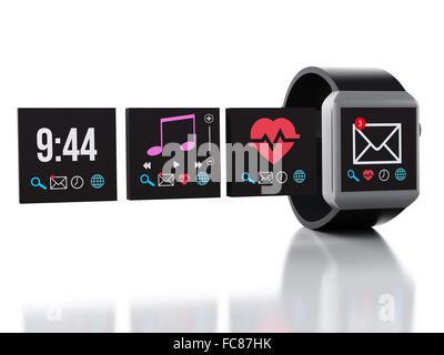 3d smart watch. Technology concept Stock Photo - Alamy