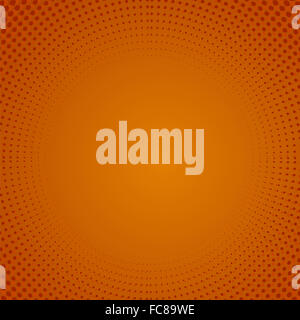Halftone Pattern. Dots on Orange Background Stock Photo - Alamy