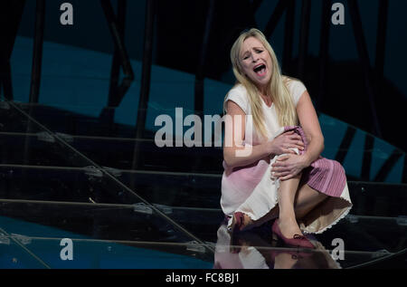 Hamburg, Germany. 20th Jan, 2016. Susanne Elmark as Claudia (R) and ...