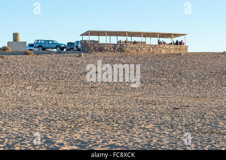 GARUB, NAMIBIA - JUNE 24, 2012: Panorama of the viewpoint for the wild ...