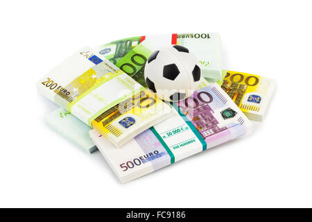 Money and soccer ball - sport and business background Stock Photo - Alamy