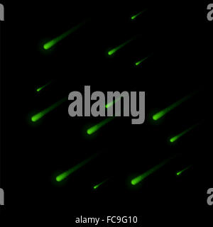Shooting Stars on Nignt Sky. Meteor Shower Stock Photo - Alamy