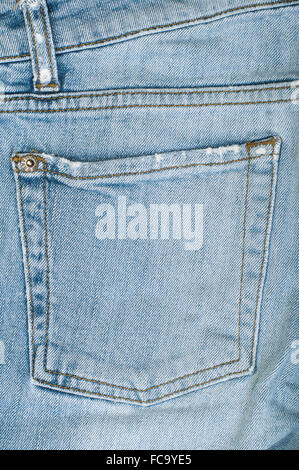 Blue denim back pocket background Stock Photo - Alamy