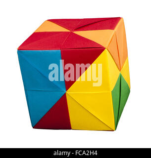Paper cubes folded origami style Stock Photo - Alamy