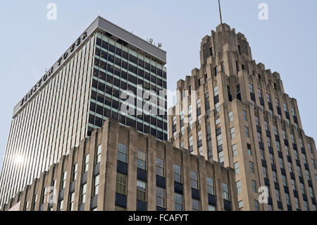 City of Winston Salem architecture. Reynolds Building center and ...