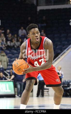 Norfolk, VA, USA. 21st Jan, 2016. Western Kentucky Hilltoppers guard ...