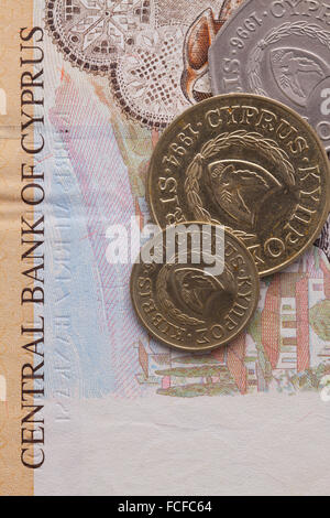 Different banknote and coins of Pound of Cyprus Stock Photo - Alamy
