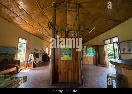 Interior of Visitor Center Museum at Kazinga Channel, Uganda Stock ...