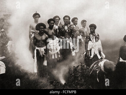 Fire-walking ceremony, Beqa Island, Fiji Stock Photo - Alamy